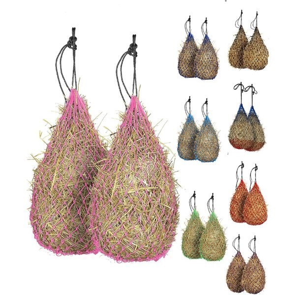 MAJESTIC ALLY Slow Feed Hay Net, 42-in, Pink - Chewy.com