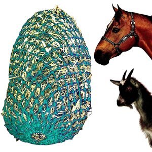 SHIRES EQUESTRIAN PRODUCTS Deluxe Horse Hay Net, 40-in, Navy/Baby Blue ...