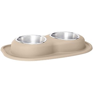 WEATHERTECH Single Low Stainless Steel Cat & Dog Pet Feeding System ...