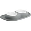 WEATHERTECH Double Low Poly Bowl Cat & Dog Pet Feeding System, Dark ...