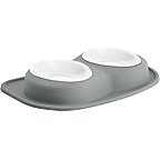 WEATHERTECH Double Low Poly Bowl Cat & Dog Pet Feeding System, Tan, 64 ...