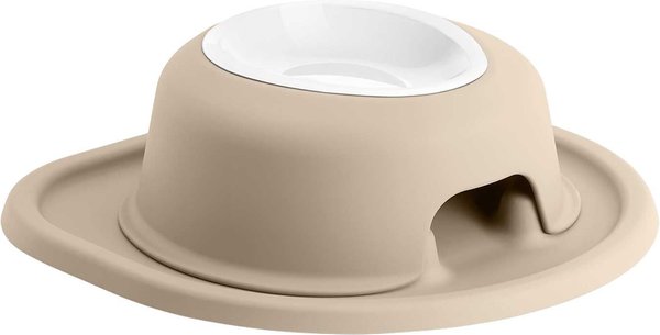 WEATHERTECH Single High Poly Bowl Cat & Dog Pet Feeding System, Tan, 8 ...
