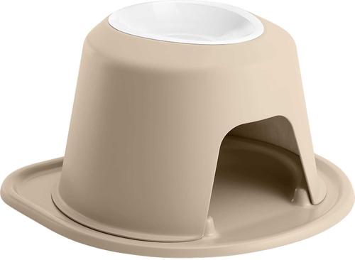 WEATHERTECH Single High Poly Bowl Cat & Dog Pet Feeding System, Tan, 32 ...