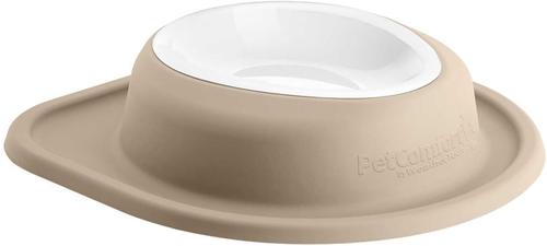 WEATHERTECH Single Low Poly Bowl Cat & Dog Pet Feeding System, Tan, 32 ...