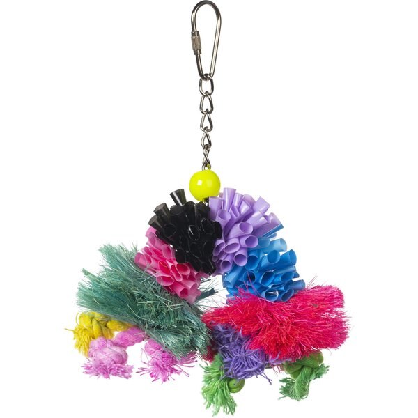 A&E CAGE COMPANY Rainbow Cotton Rope Boing Bird Toy - Chewy.com