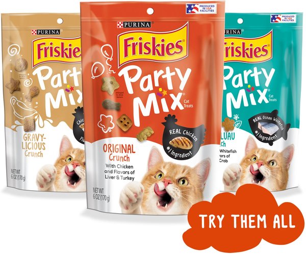 Discontinued - FRISKIES Party Mix Original Crunch Holiday Cat Treats, 6 ...