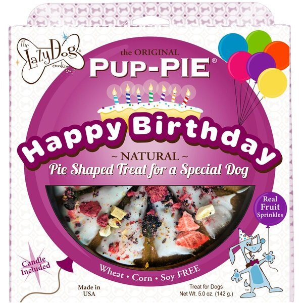 THE LAZY DOG COOKIE CO. Happy Birthday Pup-PIE Dog Treat, Unisex ...