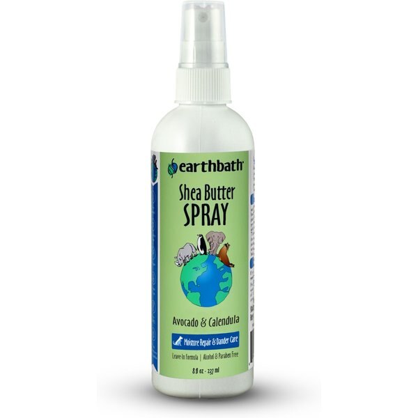 EARTHBATH Hypoallergenic Shea Butter Cat & Dog Spray, 8-fl oz bottle ...