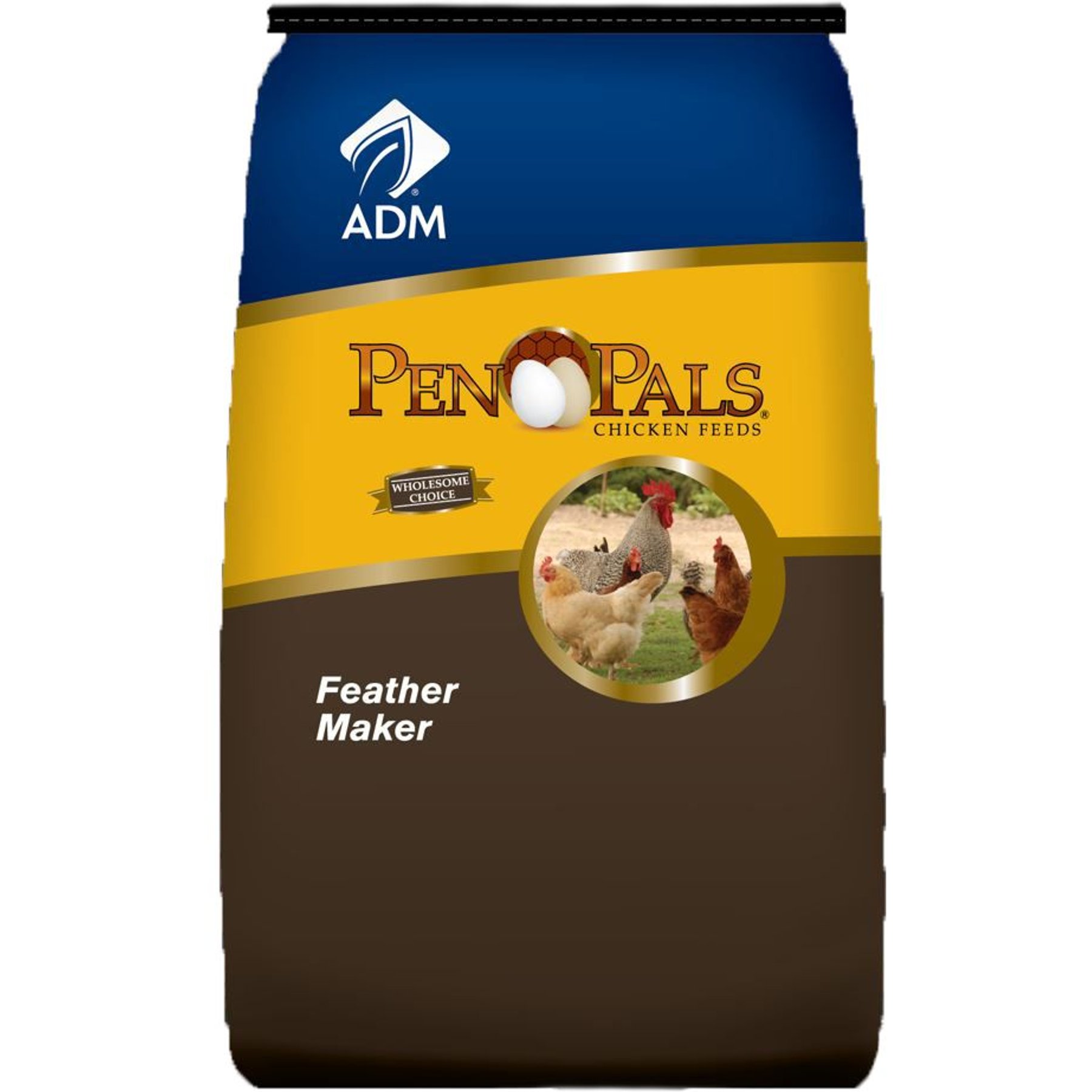 ADM Pen Pals Feather Maker 18% Protein Pellets Chicken Feed, 50-lb bag ...
