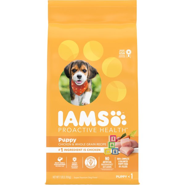 IAMS Proactive Health Puppy High Protein DHA Formula with Real Chicken ...