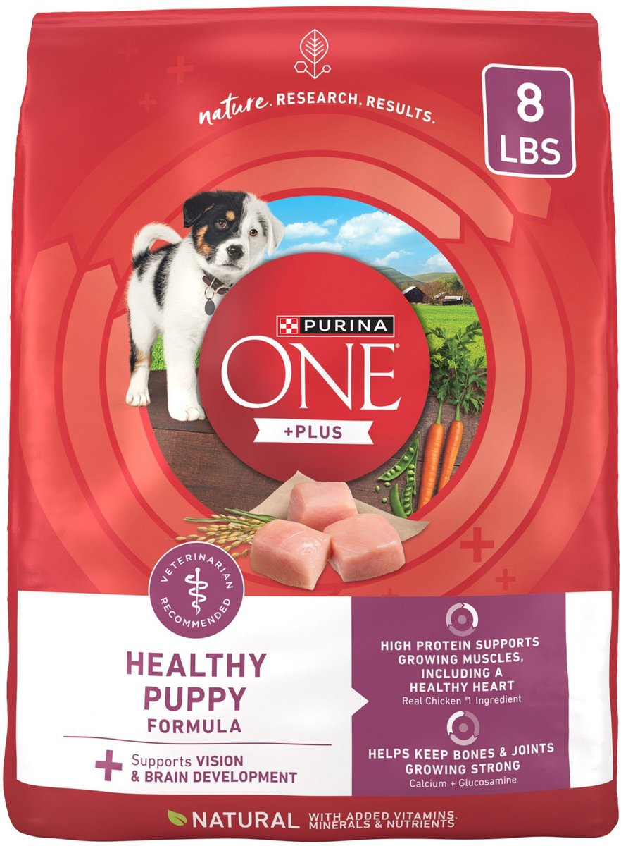 PURINA ONE +Plus Natural High Protein Healthy Puppy Chicken Formula Dry ...