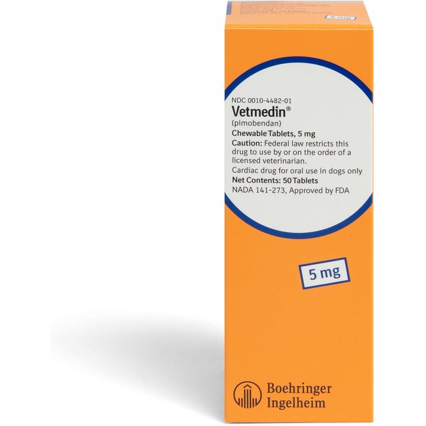 VETMEDIN (pimobendan) Chewable Tablets for Dogs, 5-mg, 100 tablets ...