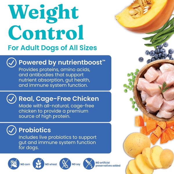 SOLID GOLD Weight Control Gut Health Real Chicken & Sweet Potato Grain-Free Dry Dog Food, 22-lb ...