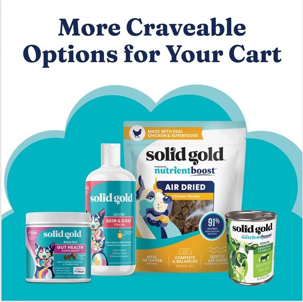 SOLID GOLD Weight Control Gut Health Real Chicken & Sweet Potato Grain-Free Dry Dog Food, 22-lb ...