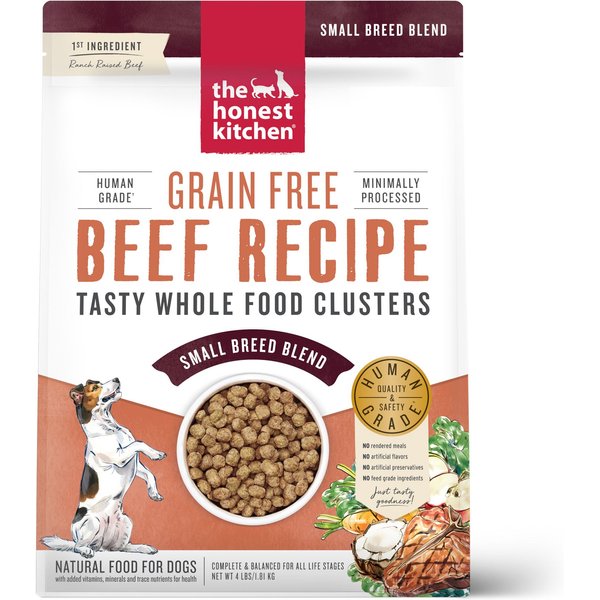 THE HONEST KITCHEN Grain-Free Beef Whole Food Clusters Dry Dog Food, 5 ...