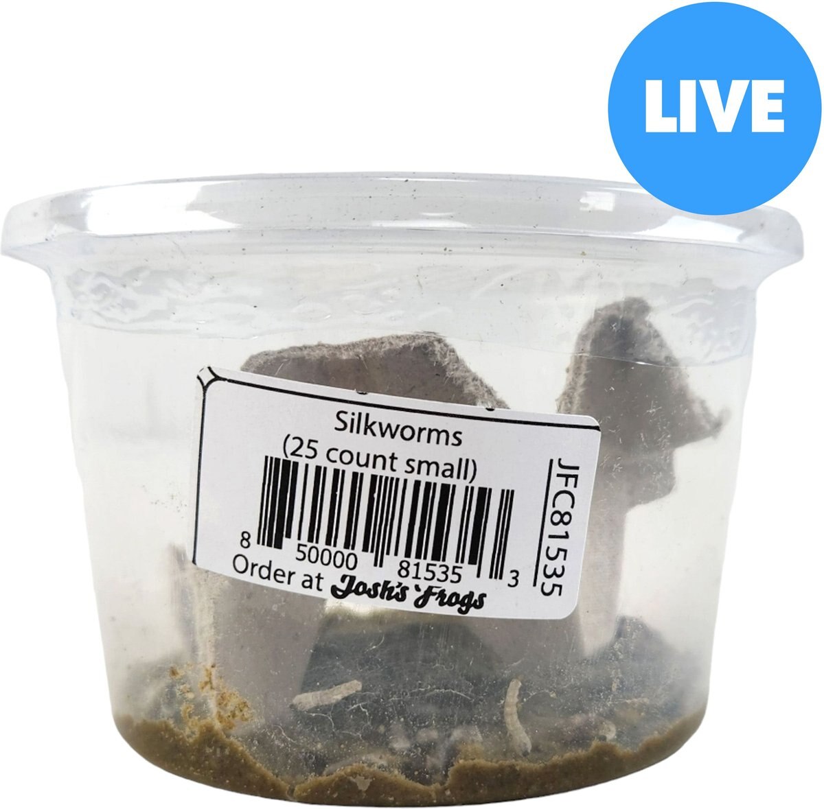 JOSH'S FROGS Silkworms Live Feed Reptile Food, Small, 25 count - Chewy.com