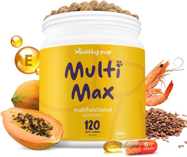 HEALTHY PUP Multi Max All-In-One Dog Multivitamin, 120 count - Chewy.com