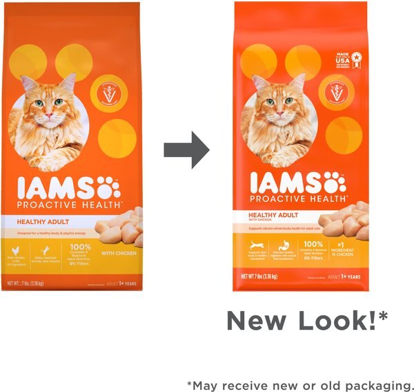 IAMS ProActive Health Healthy Adult Original with Chicken Dry Cat Food ...