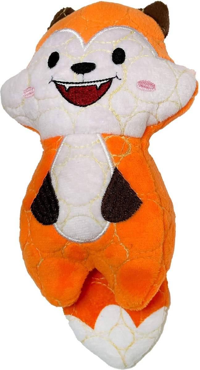 Out of Stock - BITE FORCE Built with Kevlar Tough Plush Fox Dog Toy ...