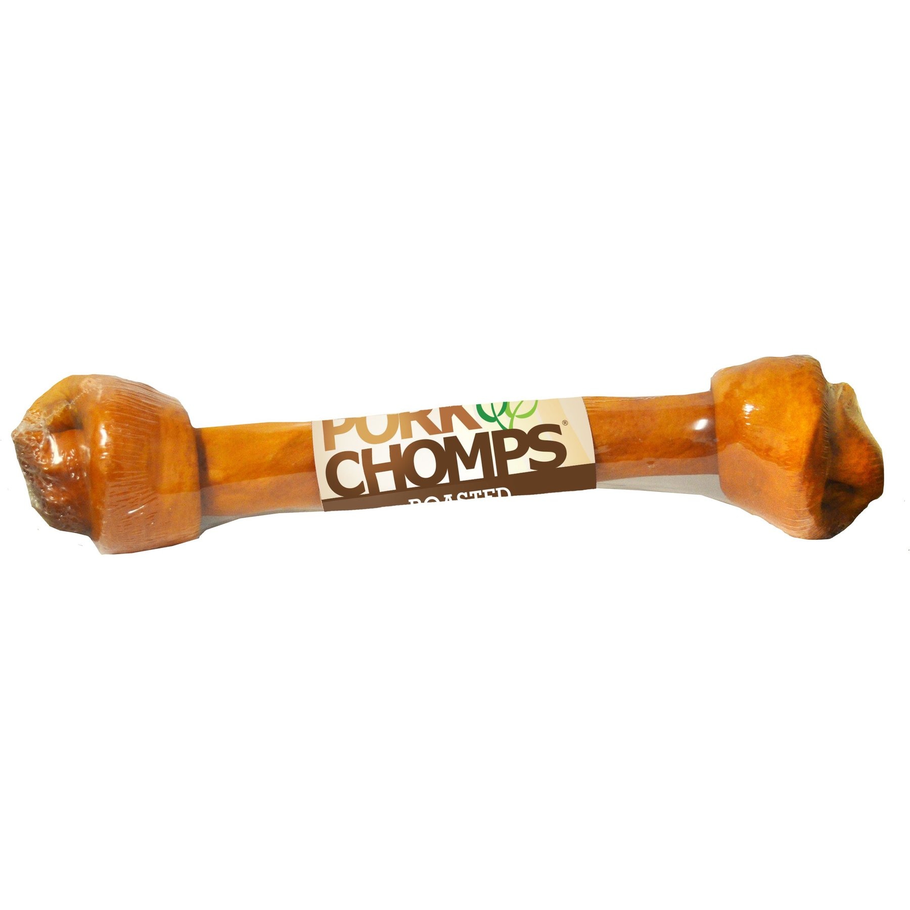 Premium Pork Chomps 20-in Roasted Pork Skin Knot Chew Dog Treat, 1 ...