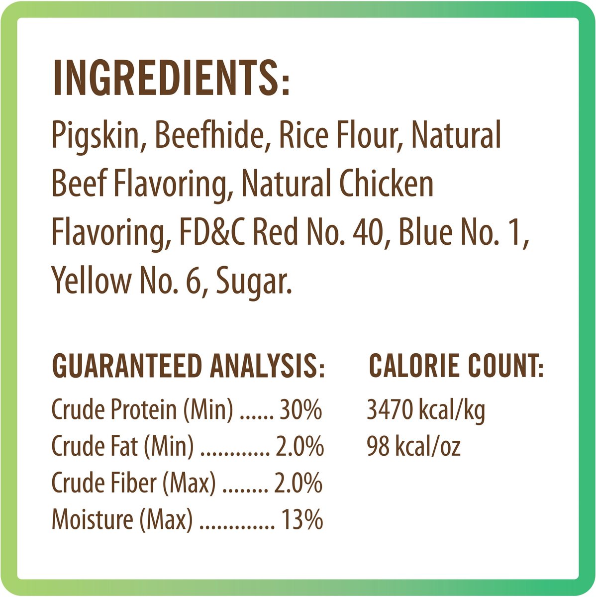 Premium Pork Chomps 4-in Assorted Flavors Crunchy Bones Chew Dog Treats ...