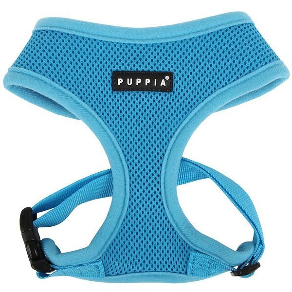 PUPPIA Polyester Back Clip Dog Harness, Sky Blue, Small: 12 to 18-in ...