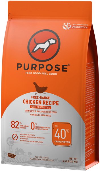 PURPOSE Free-Range Grain-Free Chicken Recipe with Postbiotics Dry Dog ...