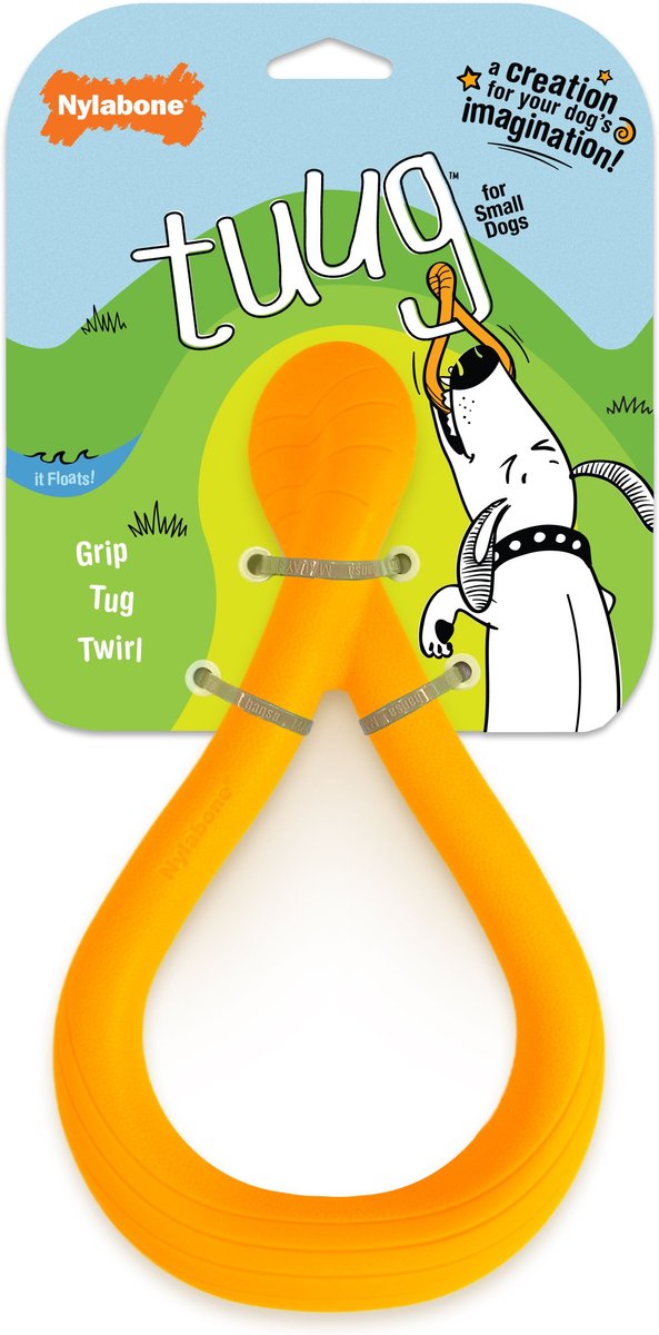 NYLABONE Creative Play Tuug Dog Toy, Small - Chewy.com