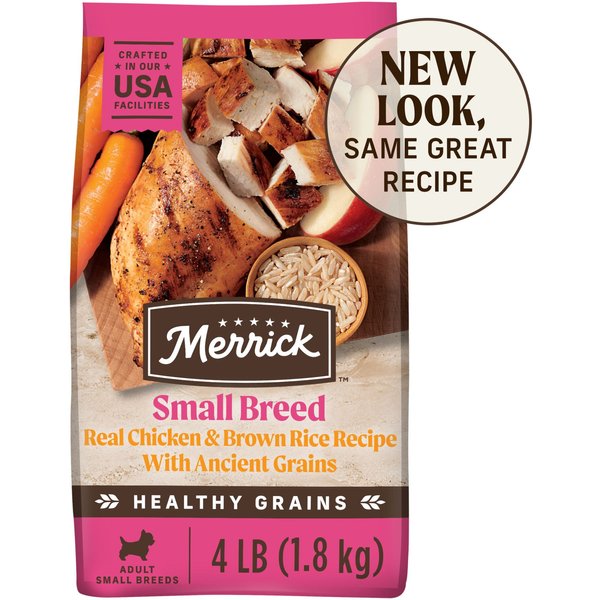 MERRICK Classic Healthy Grains Small Breed Recipe Adult Dry Dog Food, 4 ...