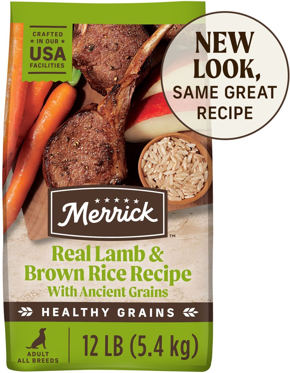 MERRICK Classic Healthy Grains Dry Dog Food Real Lamb + Brown Rice ...