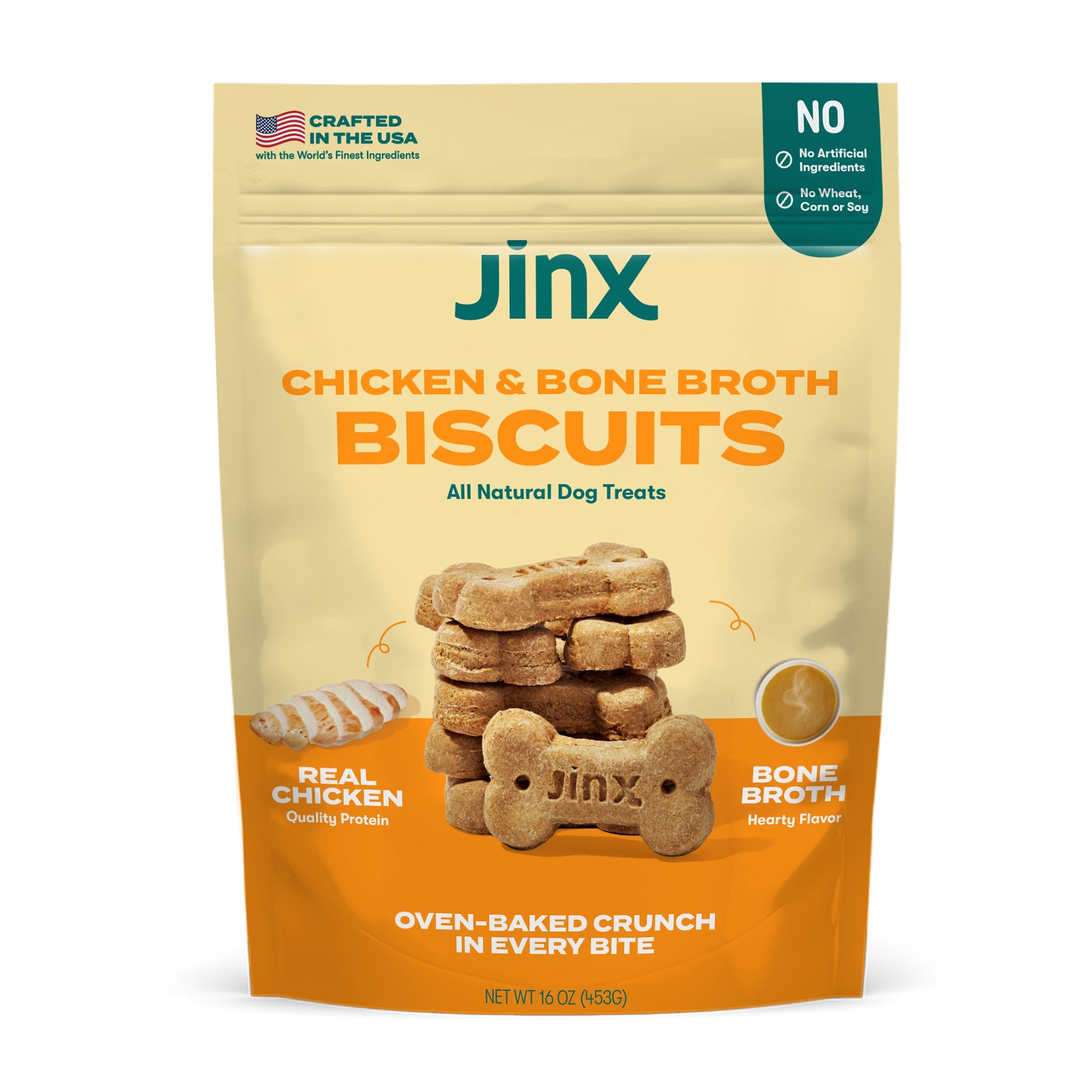 Questions and Answers about JINX Chicken & Bone Broth Biscuits Crunchy ...