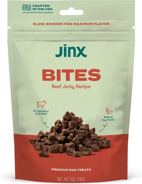 JINX Beef Bites Jerky Dog Treats, 5-oz bag - Chewy.com