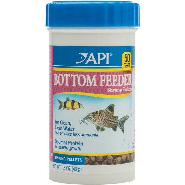 API Sinking Shrimp Pellets Bottom Feeder Fish Food, 1.5-oz bottle ...