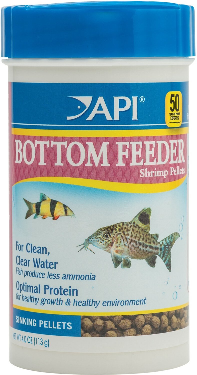 API Sinking Shrimp Pellets Bottom Feeder Fish Food, 4-oz bottle - Chewy.com