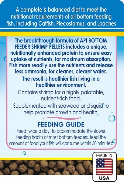 API Sinking Shrimp Pellets Bottom Feeder Fish Food, 4-oz bottle - Chewy.com
