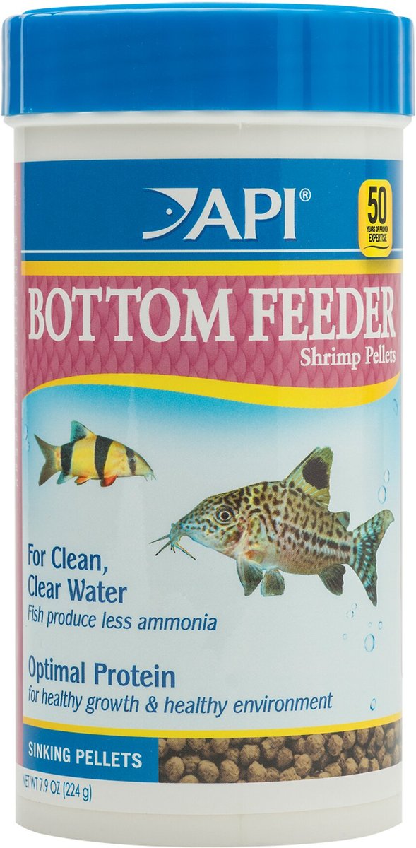 API Sinking Shrimp Pellets Bottom Feeder Fish Food, 7.9-oz bottle ...