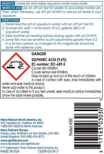 API pH Down Freshwater Aquarium Water Treatment, 4-oz bottle - Chewy.com