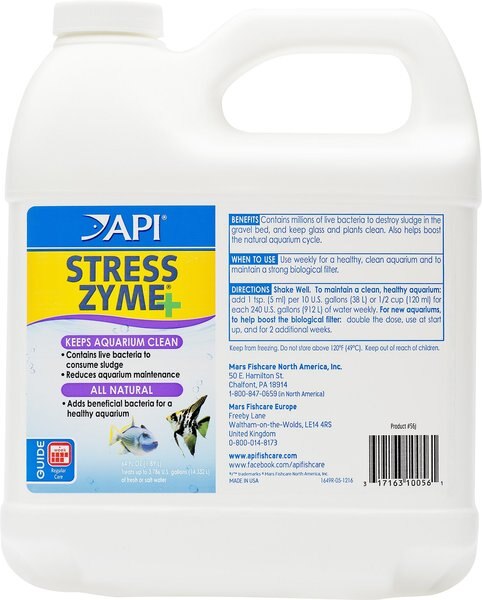 Out of Stock - API Stress Zyme Freshwater & Saltwater Aquarium Water ...