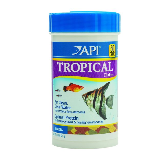 API Flakes Tropical Fish Food, 1.1-oz bottle - Chewy.com