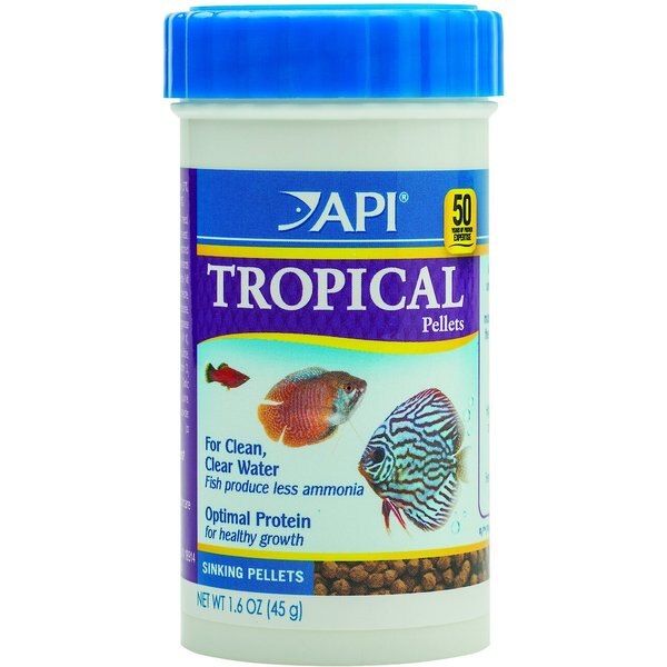 API Sinking Shrimp Pellets Bottom Feeder Fish Food, 1.5-oz bottle ...