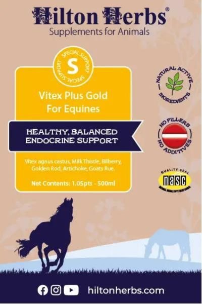 HILTON HERBS Vitex Plus Gold Endocrine Support Liquid Horse Supplement ...