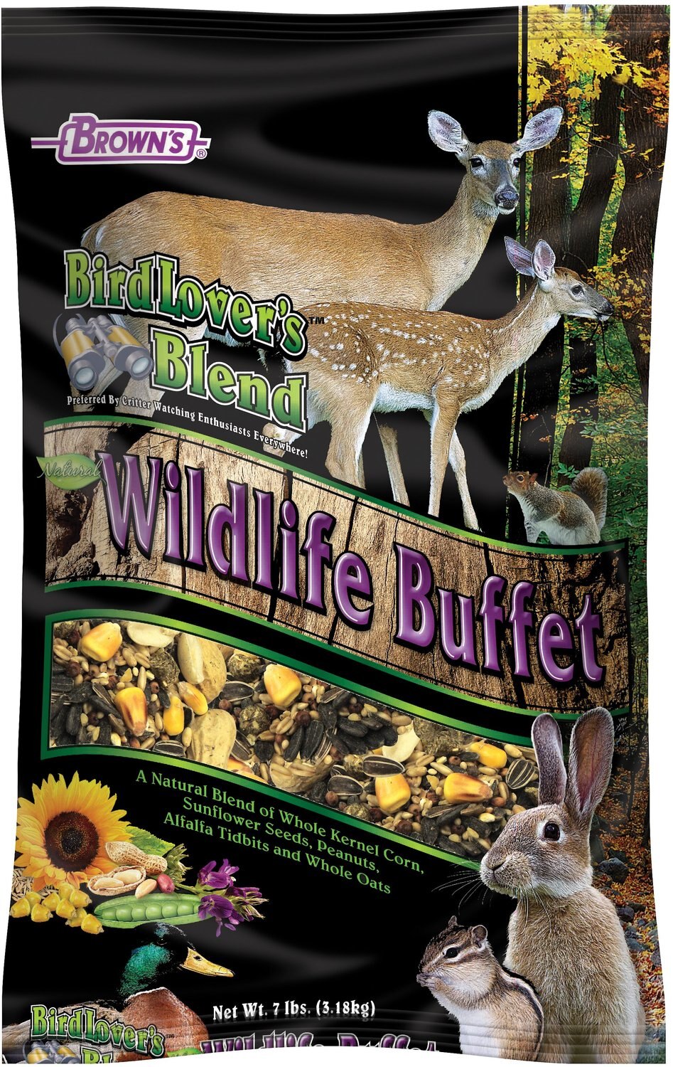 BROWN'S Bird Lover's Blend Wildlife Buffet Nature's Harvest Wild Bird ...