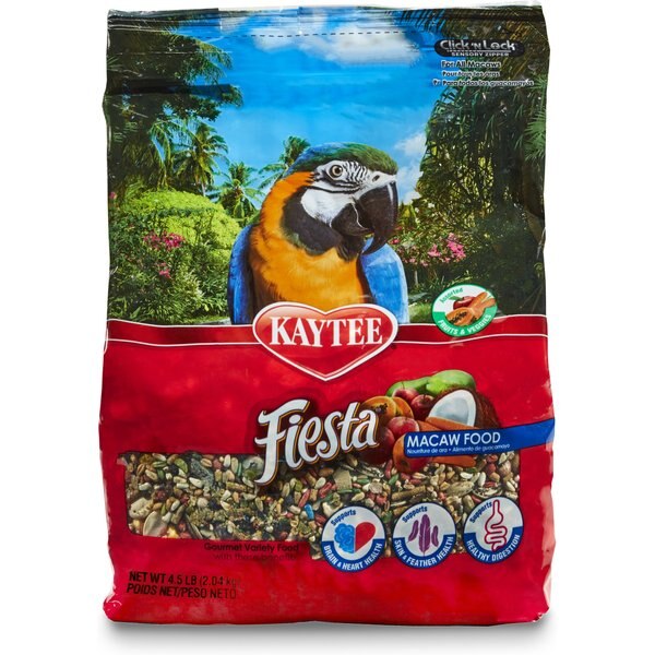 Out of Stock - KAYTEE Fiesta Variety Mix Macaw Food, 4.5-lb bag - Chewy.com