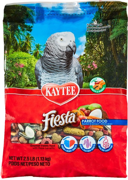 KAYTEE Fiesta Variety Mix Parrot Food, 2.5-lb bag - Chewy.com