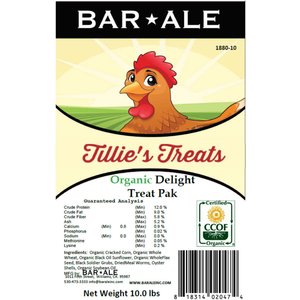 BAR ALE Tillie's Treats Organic Delight Treat Pak Chicken Treats, 10-lb ...
