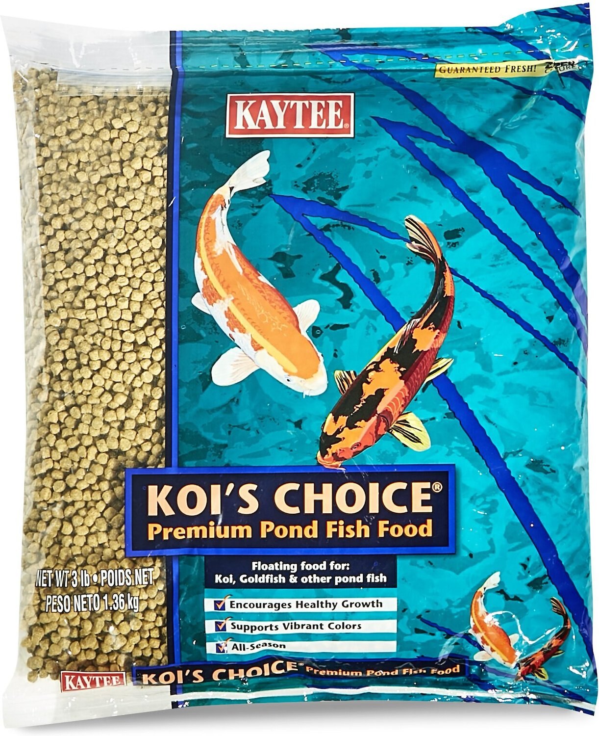 KAYTEE Koi's Choice Premium Fish Food, 3-lb bag - Chewy.com