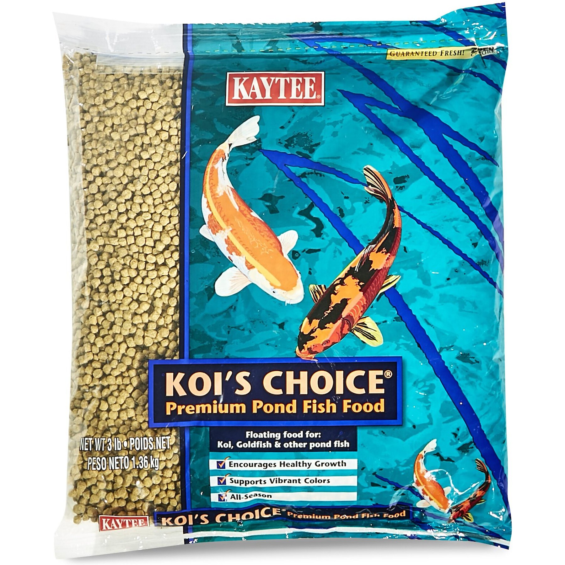 KAYTEE Koi's Choice Premium Fish Food, 3-lb bag - Chewy.com