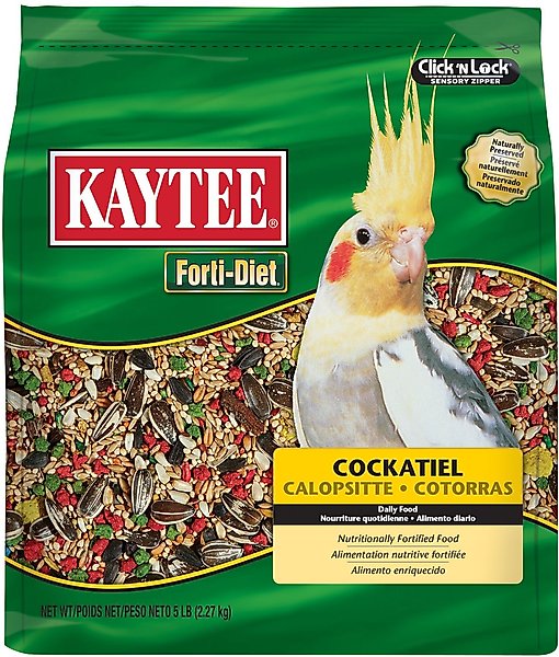 Discontinued Kaytee Forti Diet Cockatiel Bird Food 5 Lb Bag