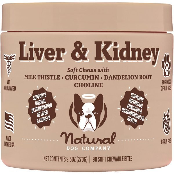 Out of Stock - NATURAL DOG COMPANY Liver & Kidney Supplement Chews for ...