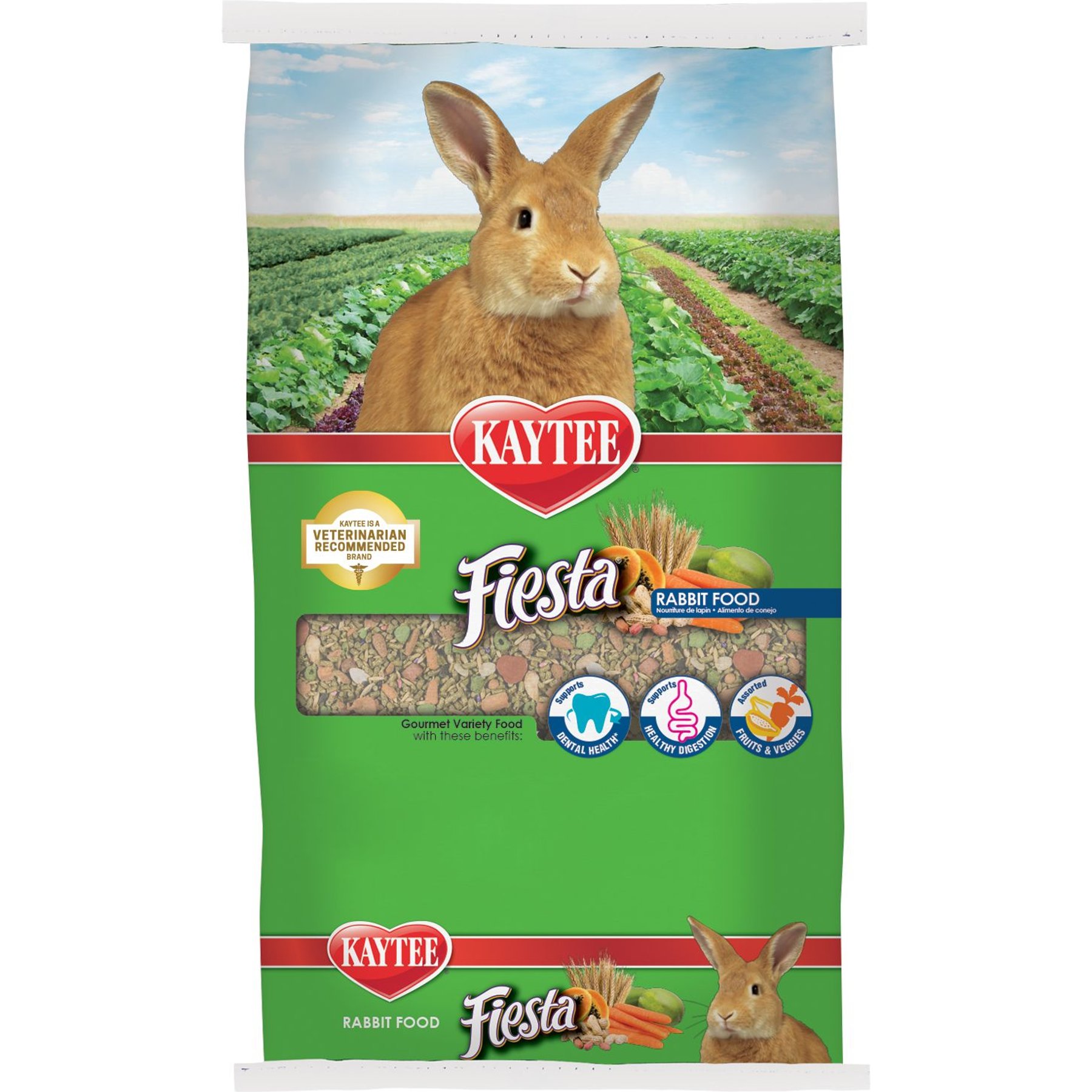 KAYTEE Fiesta Gourmet Variety Diet Rabbit Food, 20-lb bag - Chewy.com
